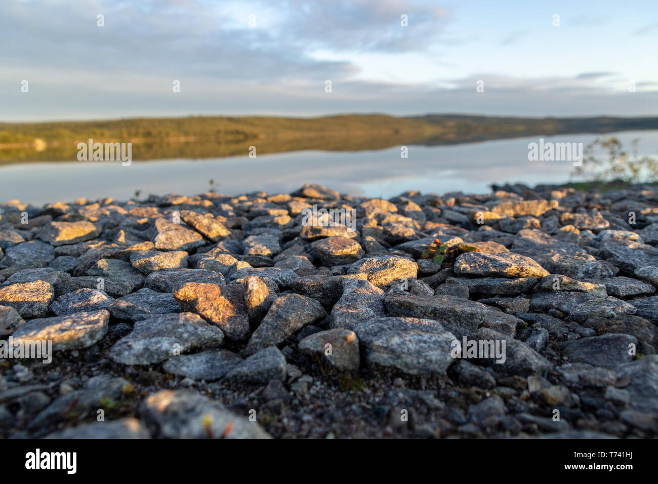 Reflection for natural grey stones for a corner Stock Photo - Alamy