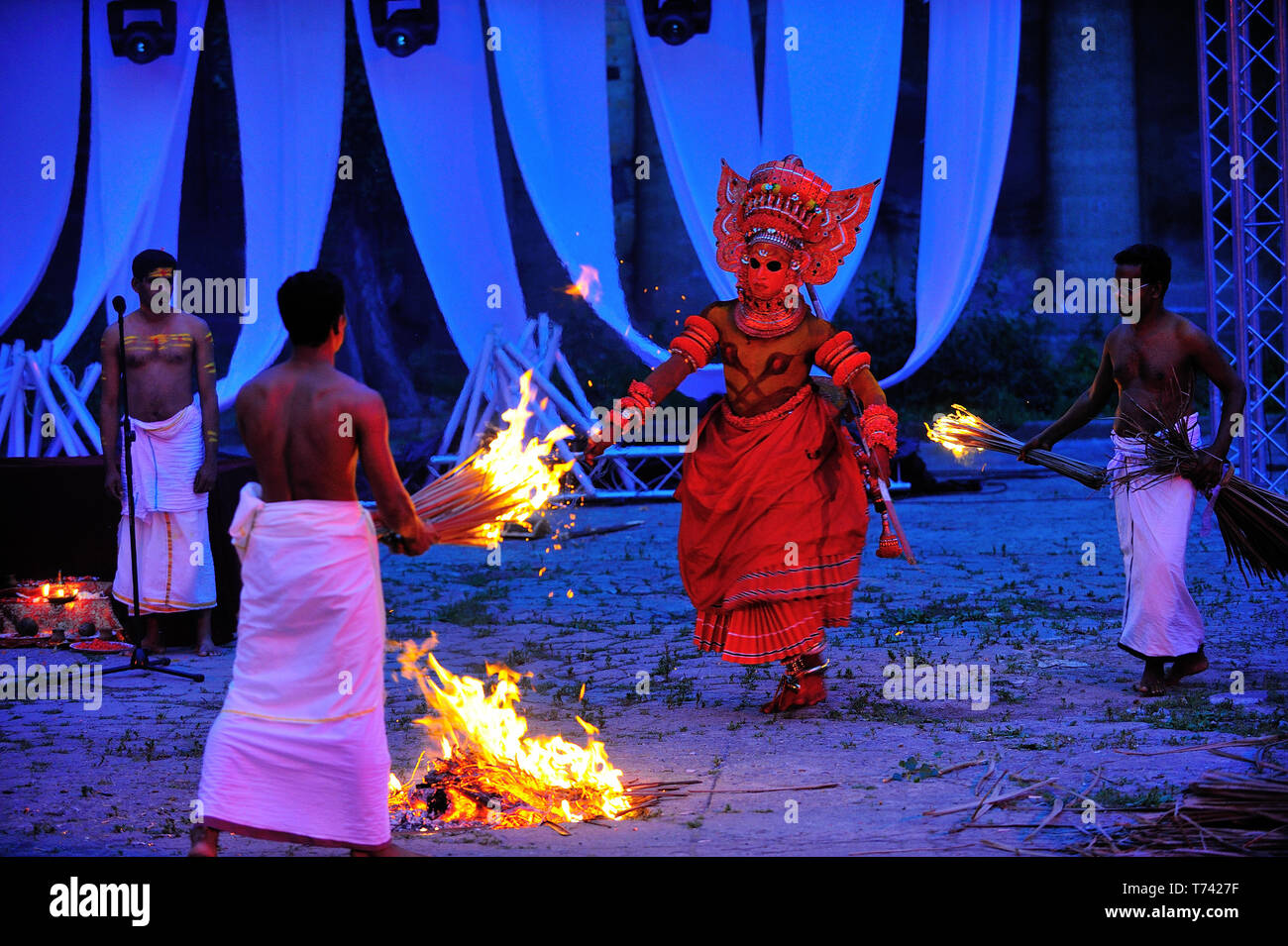 Dance of the Gods Theyyam Performers a Ritual from Kerala make-up ...