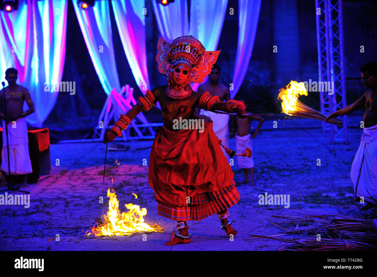 Dance of the Gods Theyyam Performers a Ritual from Kerala make-up ...