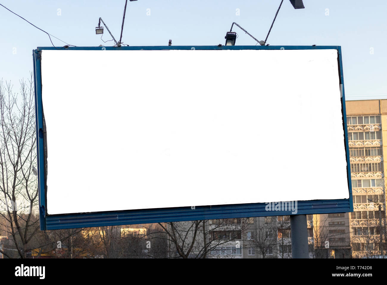 billboard blank for outdoor advertising poster or blank billboard at ...