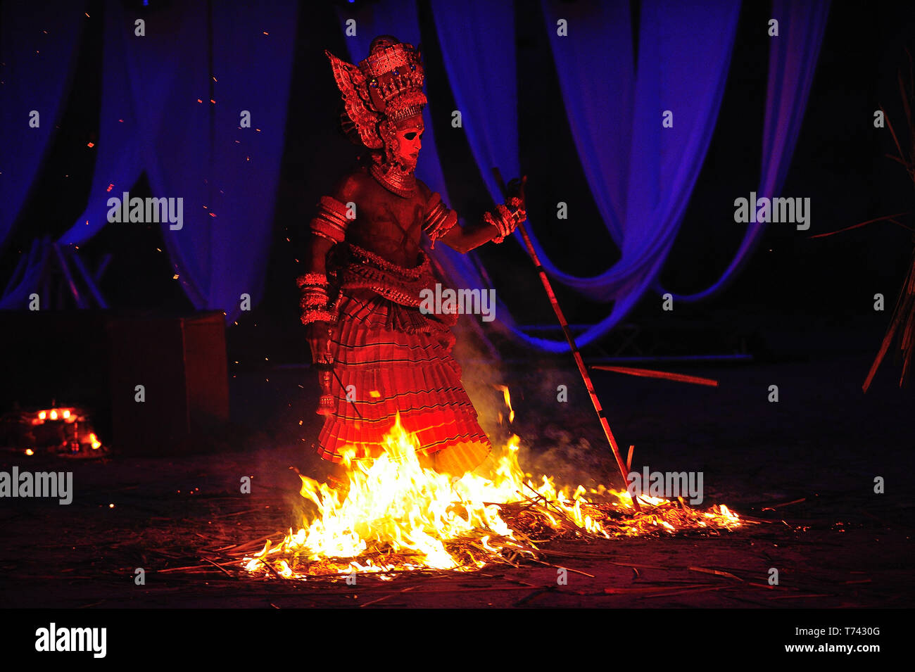 Dance of the Gods Theyyam Performers a Ritual from Kerala make-up ...