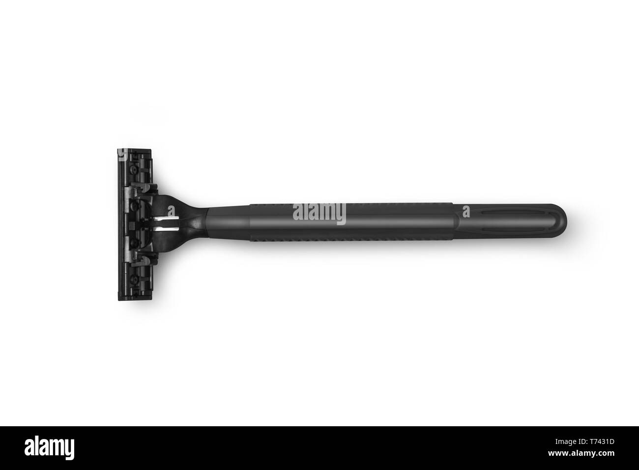 Black men razor. Studio shot isolated on white background Stock Photo ...