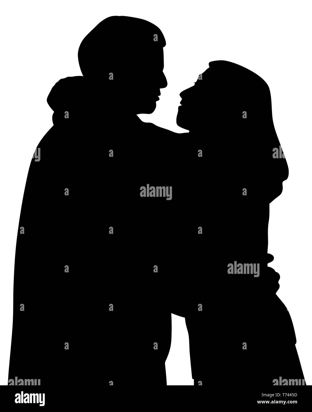 Hug shadow Black and White Stock Photos & Images - Alamy