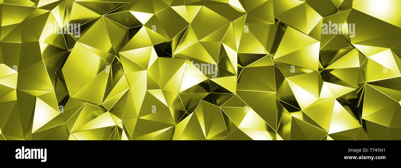 3d ILLUSTRATION, of abstract crystal background, triangular texture ...