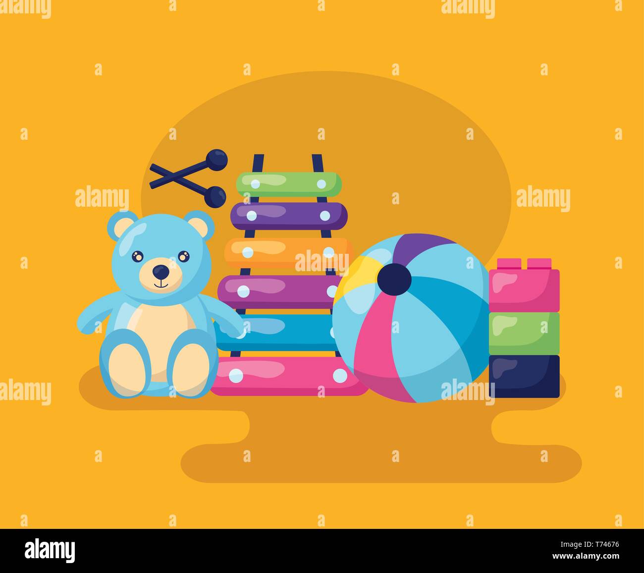 kids toys design Stock Vector Image & Art - Alamy