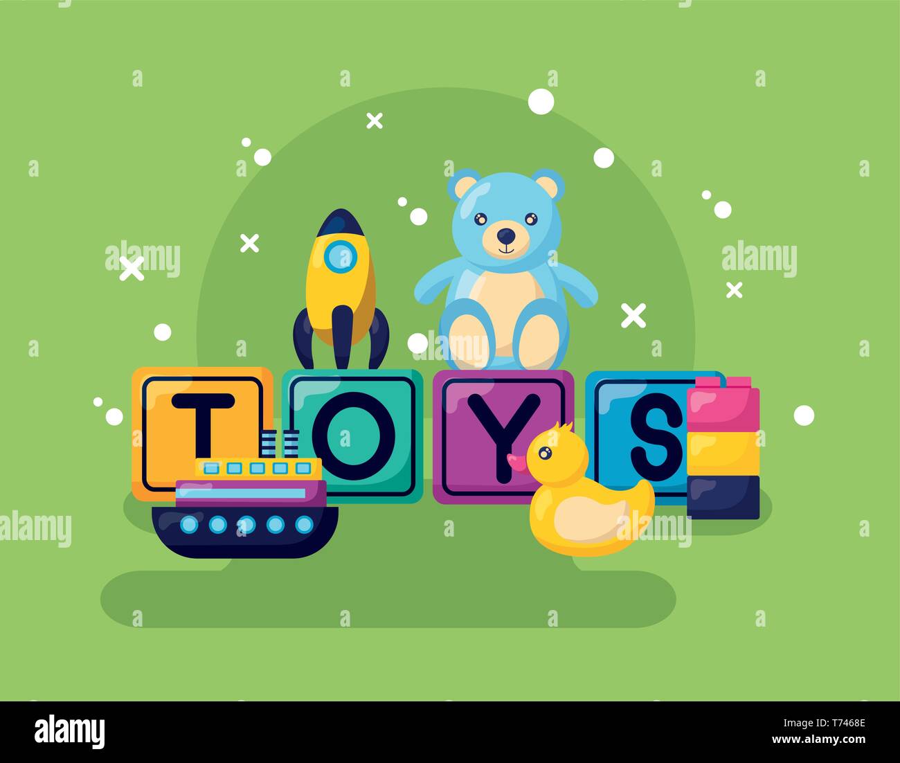 kids toys design Stock Vector Image & Art - Alamy