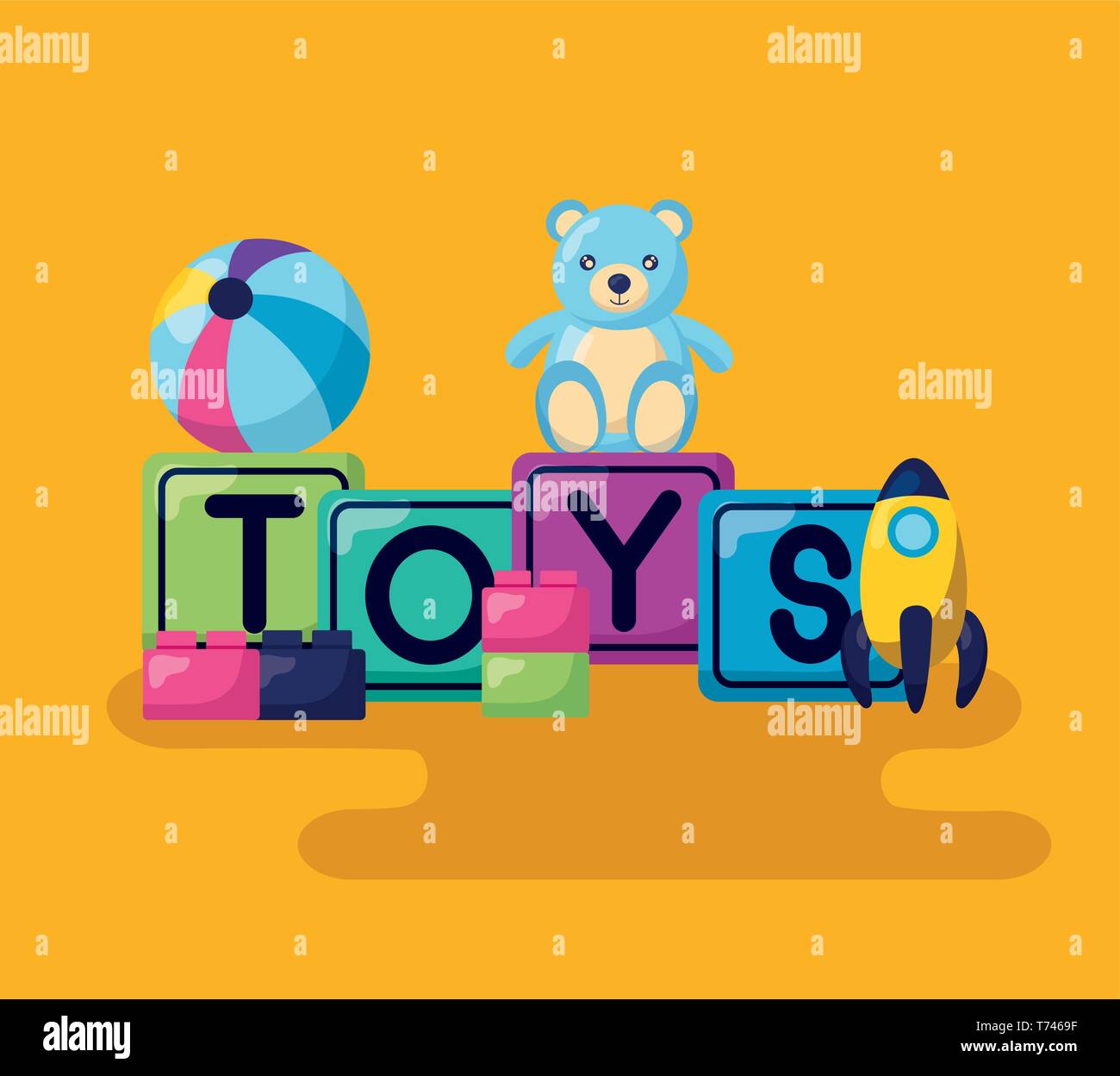 kids toys design Stock Vector Image & Art - Alamy