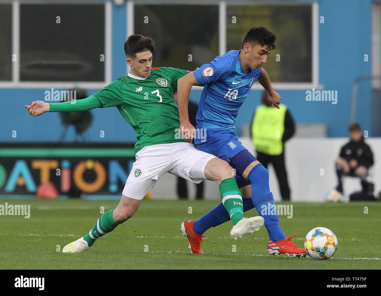 Ireland's James Furlong and Vasilis Sourlis of Greece pictured during ...