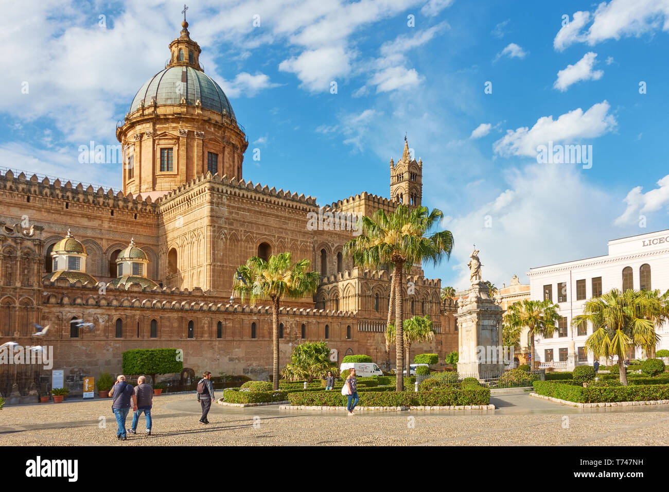 Palermo, Italy - March 18, 2019: The Metropolitan Cathedral of the ...