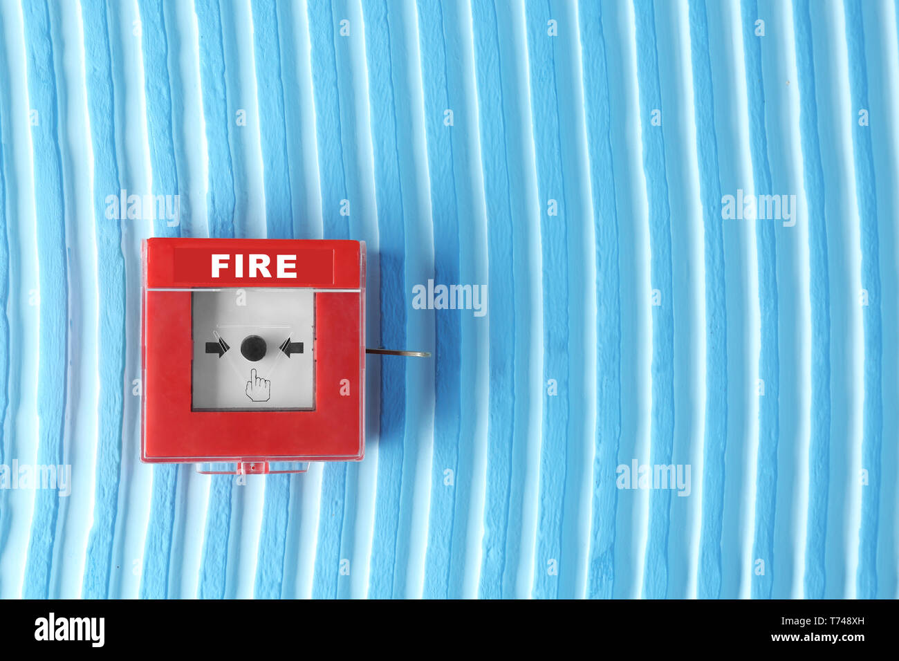 Modern fire call point indoors Stock Photo - Alamy
