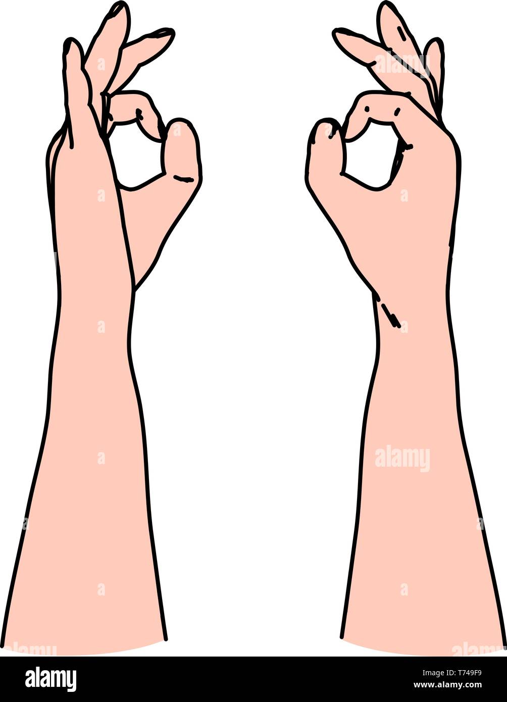 Only finger Stock Vector Images - Alamy