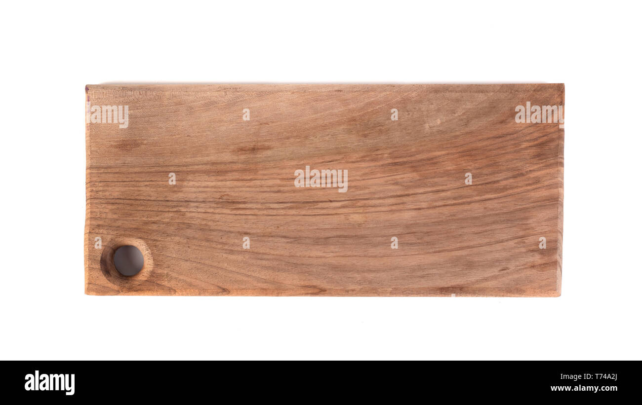 Wooden kitchen board isolated on white background, tools Stock Photo ...