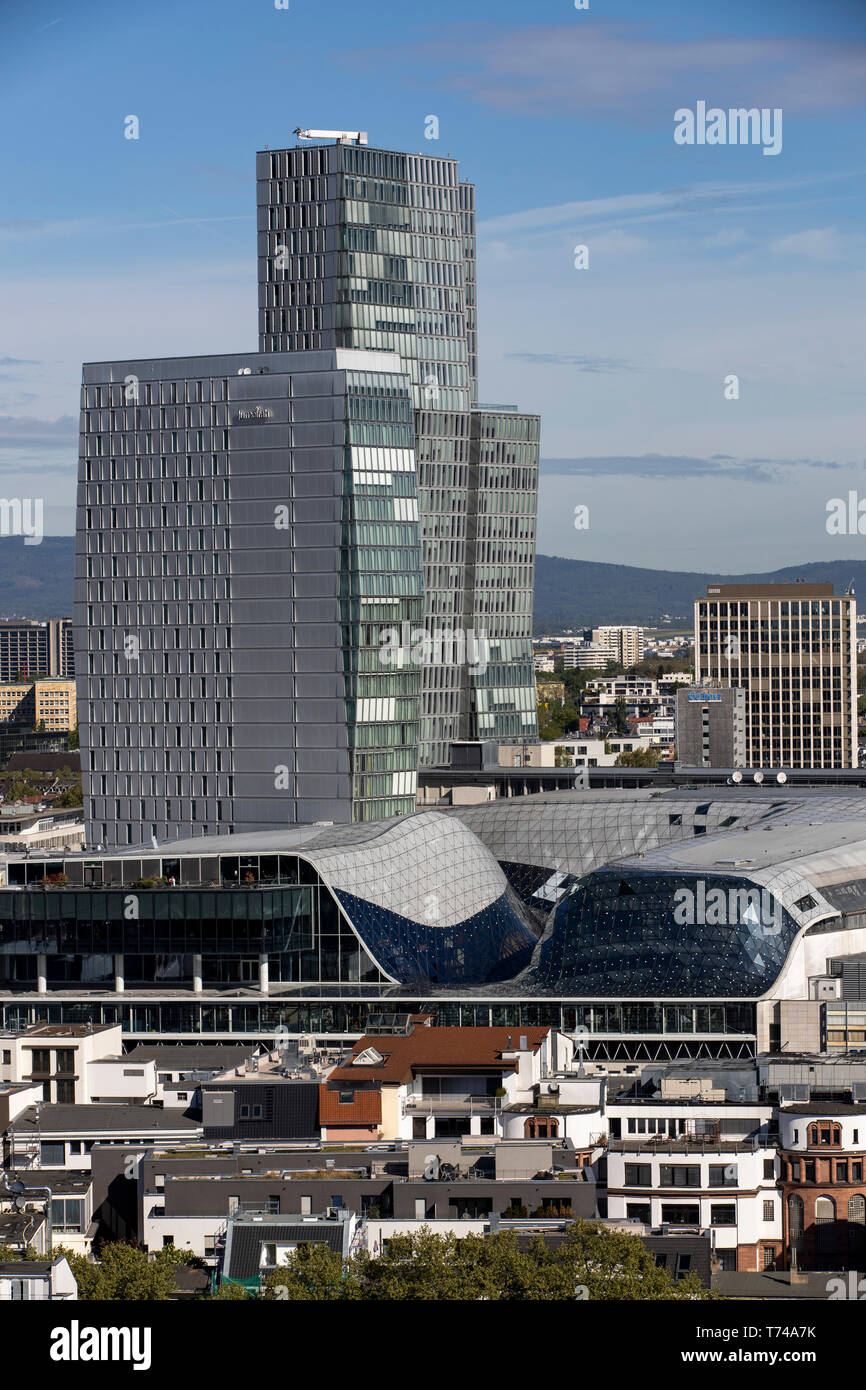 Frankfurt am Main skyline, Collection Business Center in Nextower, back ...