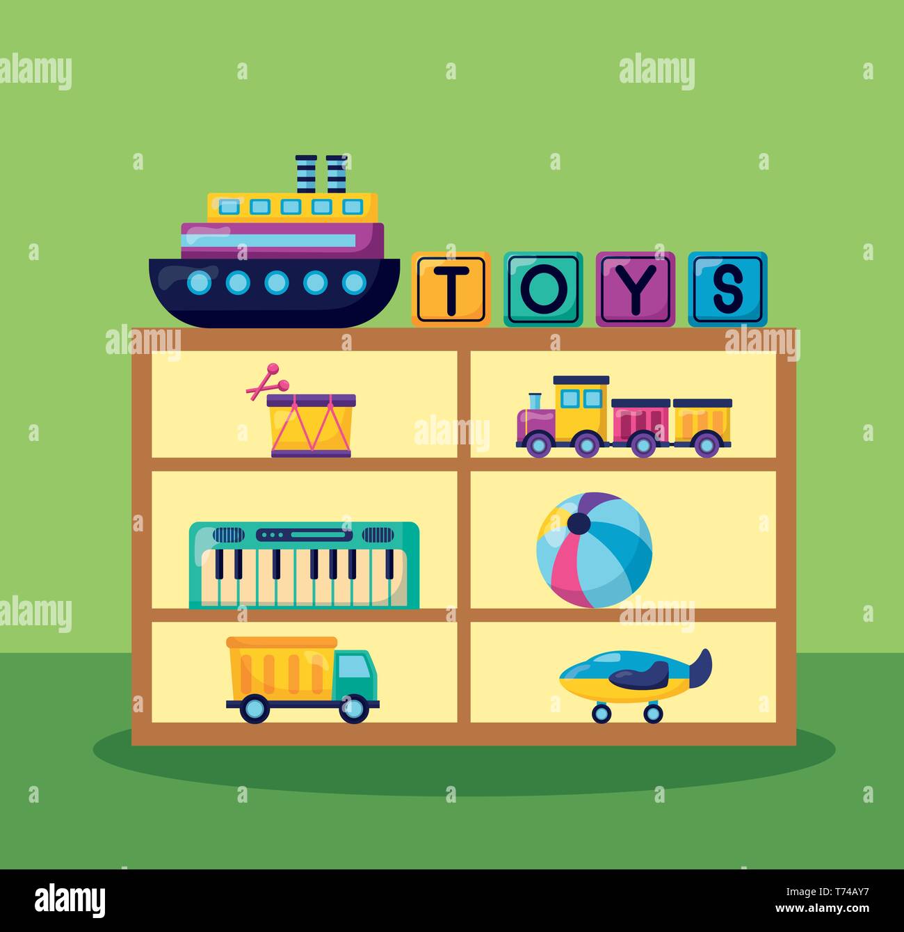 kids toys design Stock Vector Image & Art - Alamy
