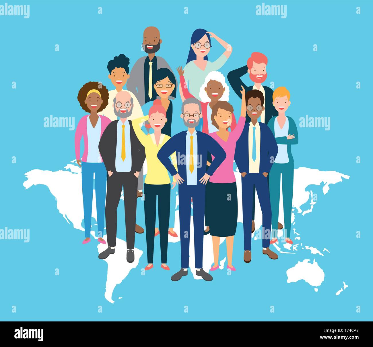 diversity man and woman Stock Vector Image & Art - Alamy