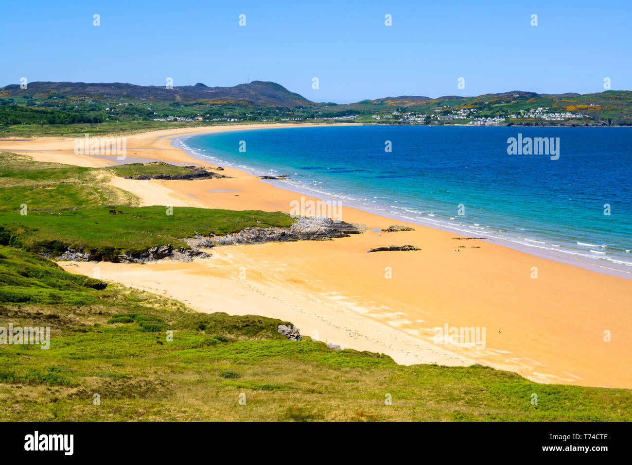Portsalon Beach, Ballymastoker Bay, Northern Ireland; Portsalon, County ...