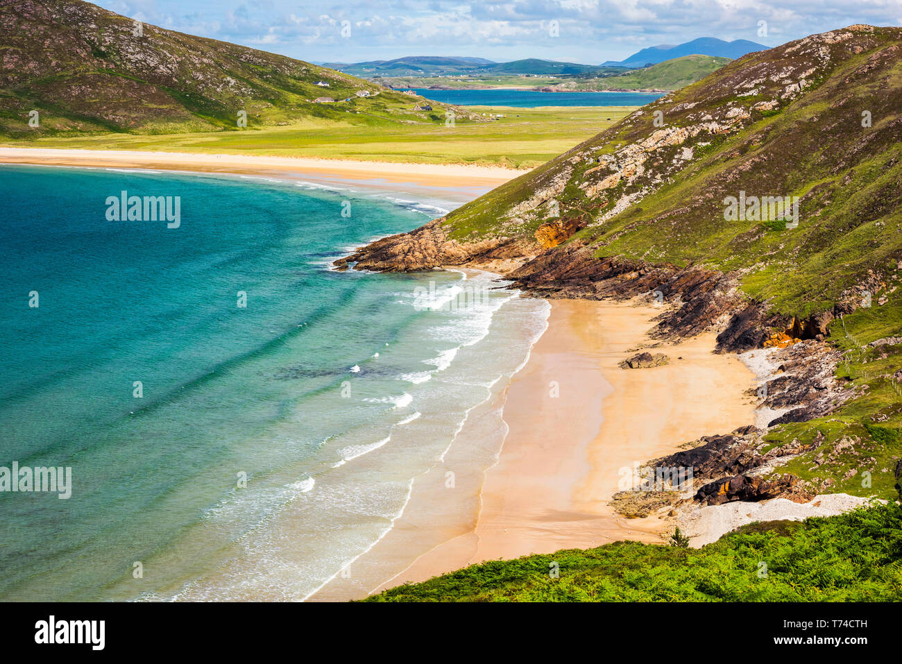 Tranarossan Beach, Rosguill Peninsula; County Donegal, Ireland Stock ...