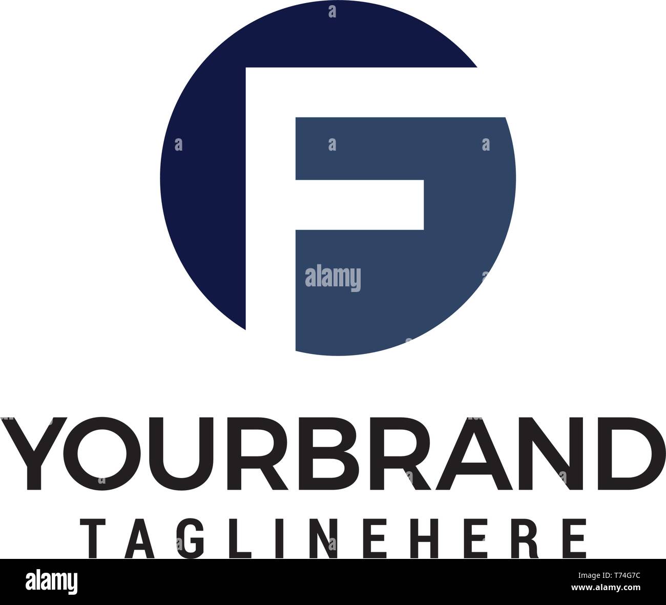 letter f logo design concept template vector Stock Vector Image & Art ...