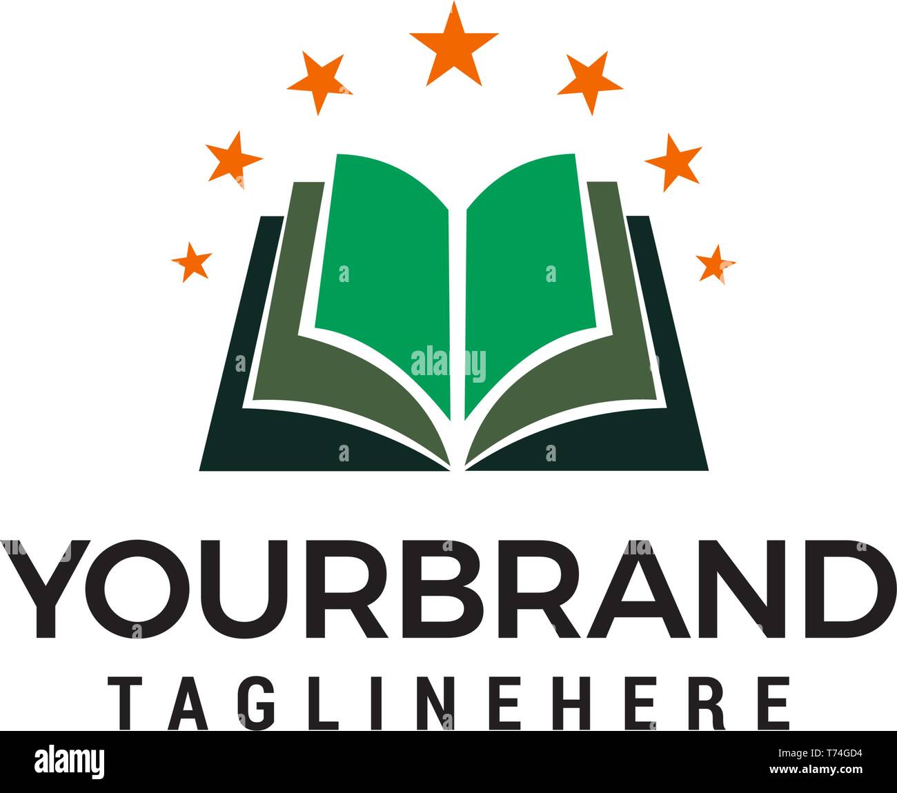 book star logo design concept template vector Stock Vector Image & Art ...