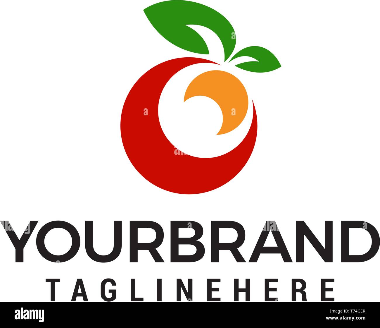 fruit logo design concept template vector Stock Vector Image & Art - Alamy