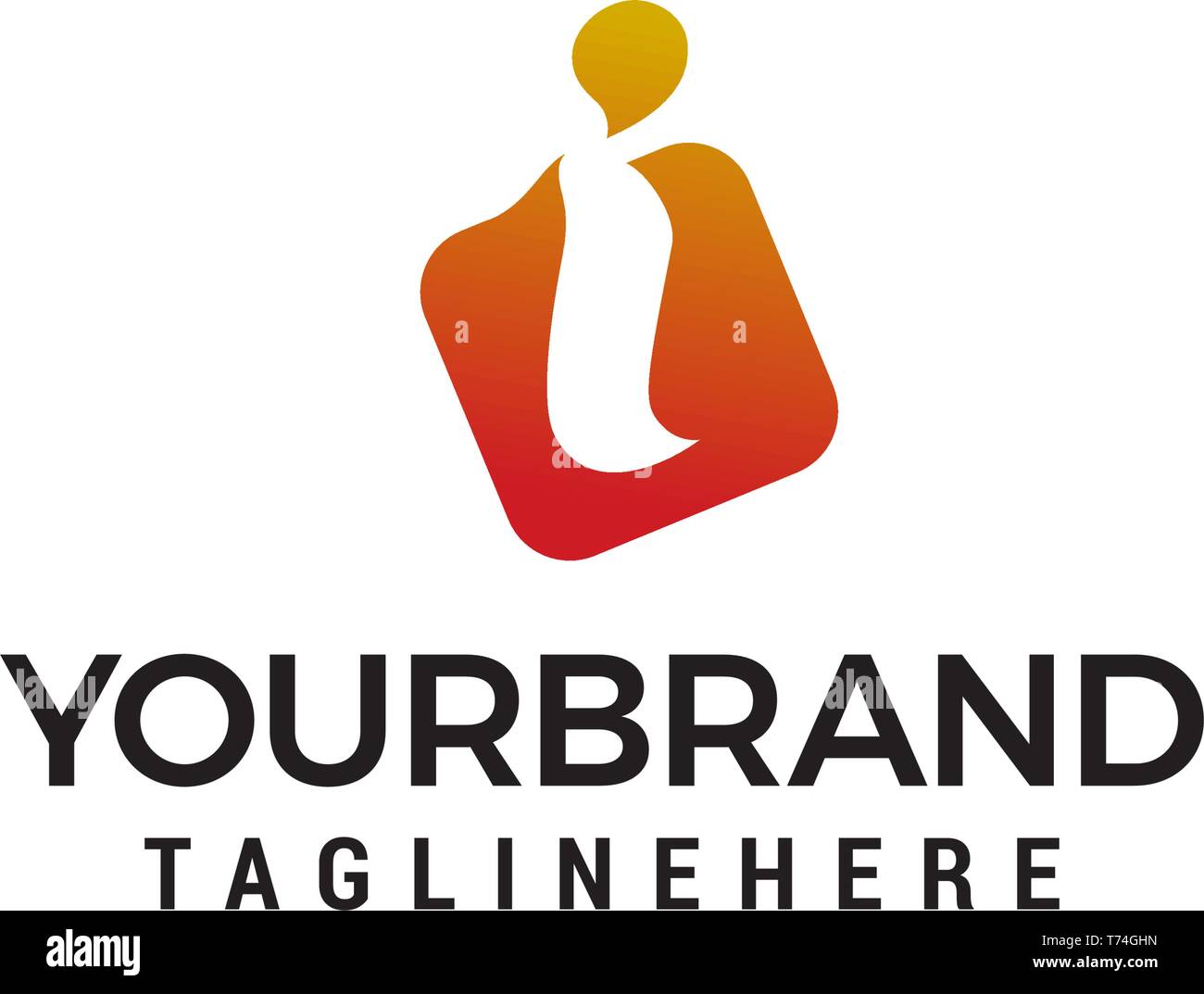 letter i logo design concept template vector Stock Vector Image & Art ...