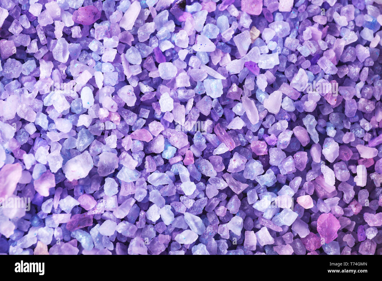 Texture of lilac sea salt, closeup Stock Photo - Alamy