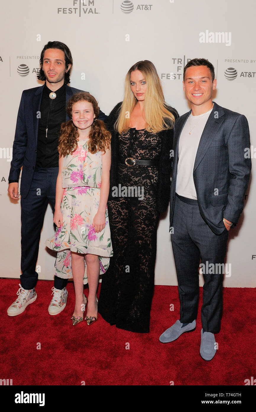 NEW YORK, NY - APRIL 28: (L-R) Miles Joris-Peyrafitte, Darby Camp ...