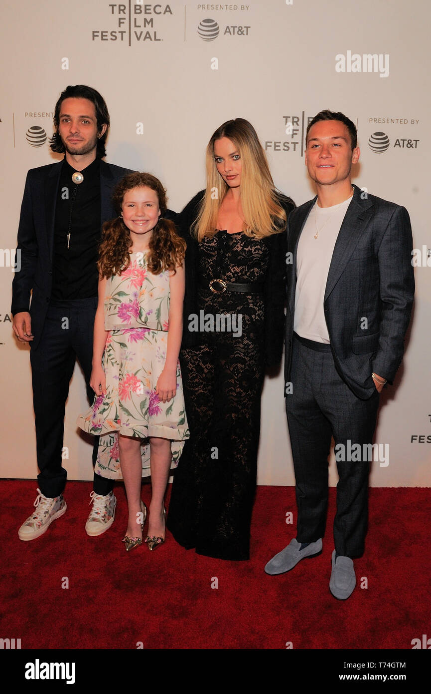 NEW YORK, NY - APRIL 28: (L-R) Miles Joris-Peyrafitte, Darby Camp ...
