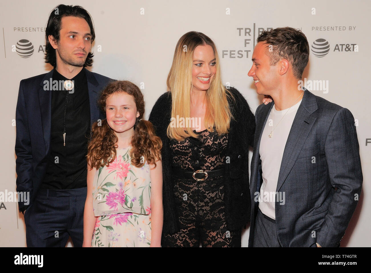 NEW YORK, NY - APRIL 28: (L-R) Miles Joris-Peyrafitte, Darby Camp ...