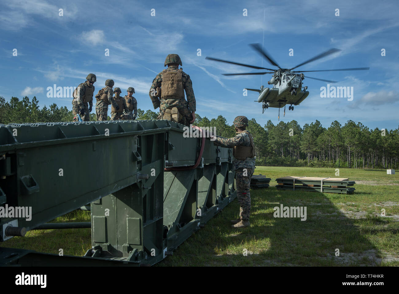 U.S. Marines with Landing Support Company, 2nd Transportation Support ...