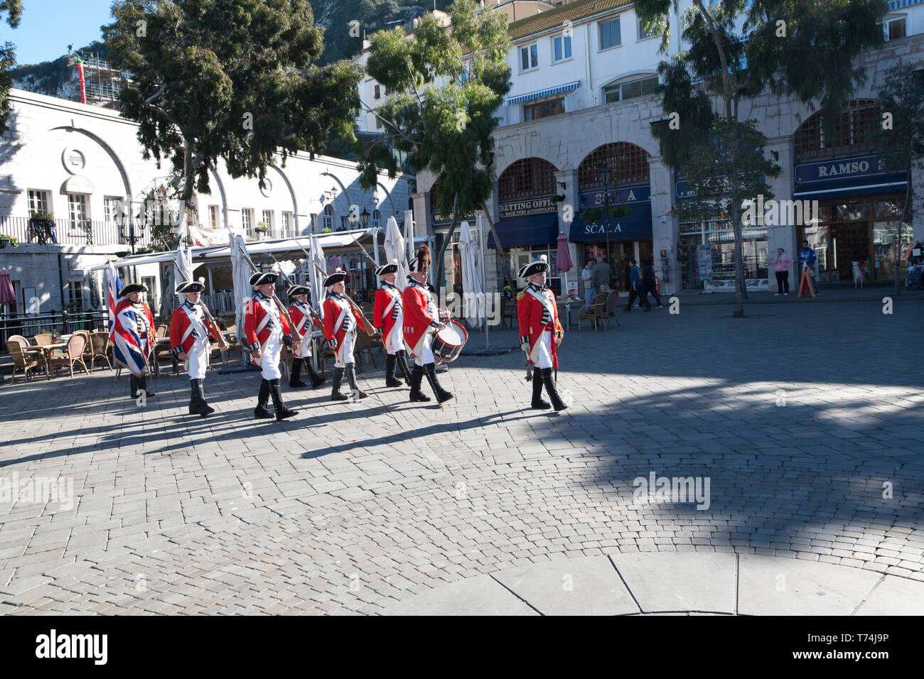 Ceremony of the Keys in Grand Casements Square, Gibraltar, British ...