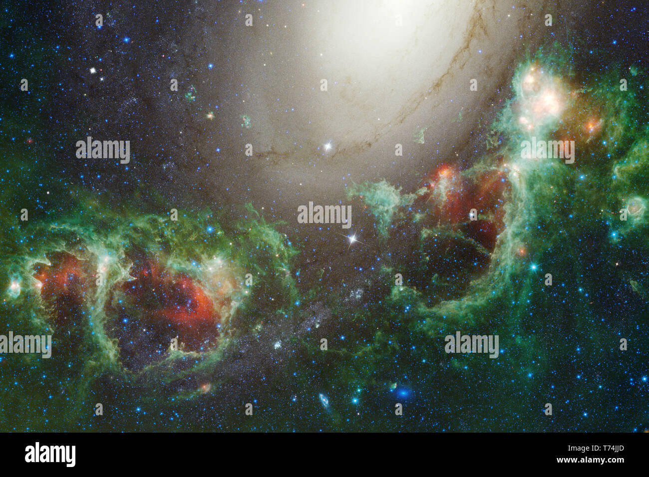 Nebulae and many stars in outer space. Elements of this image furnished ...