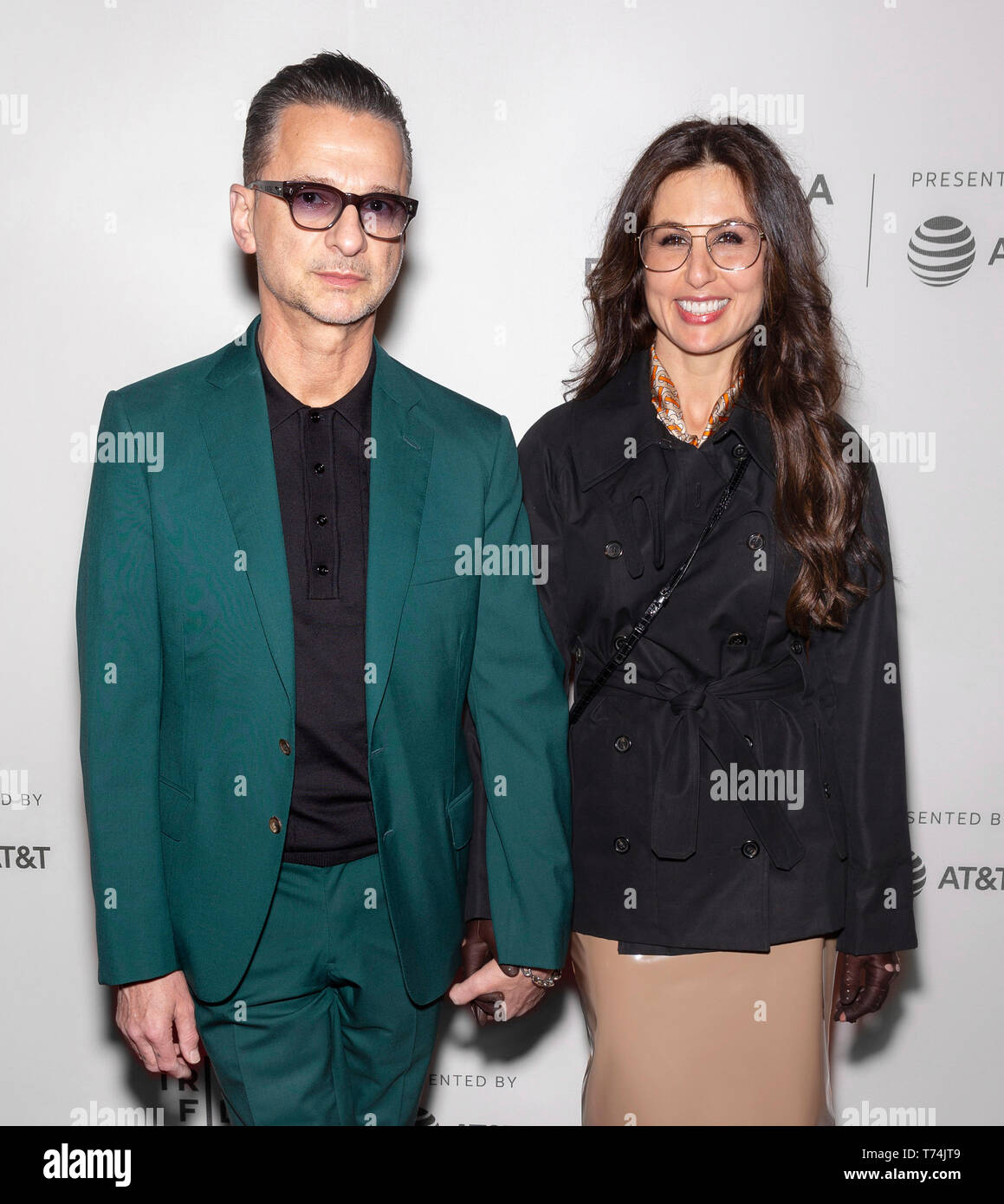 New York, NY - May 03, 2019: Dave Gahan and Jennifer Sklias Gahan ...