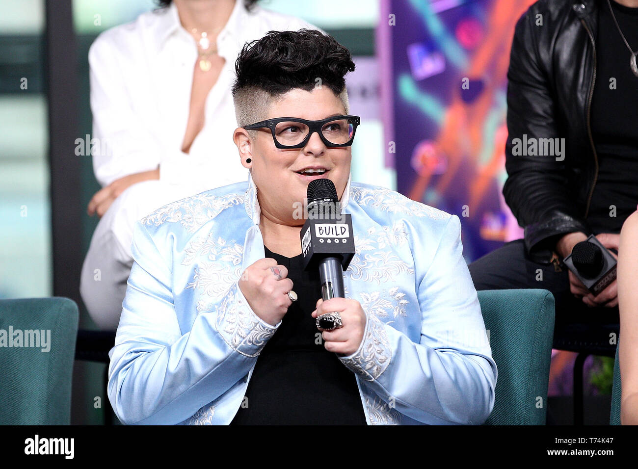 New York, USA. 3 May, 2019. Ser Anzoategui at the BUILD Series with ...