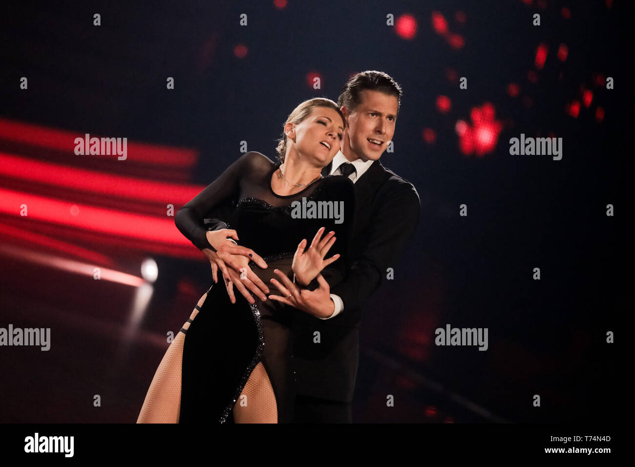 Cologne, Germany. 03rd May, 2019. Ella Endlich, singer, and Valentin ...