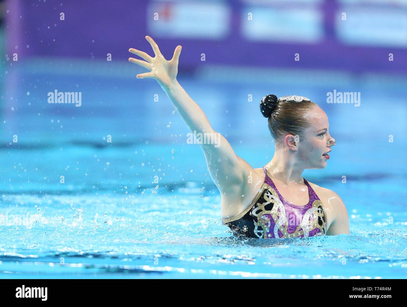 Beijing, China. 4th May, 2019. Jacqueline Simoneau of Canada competes ...