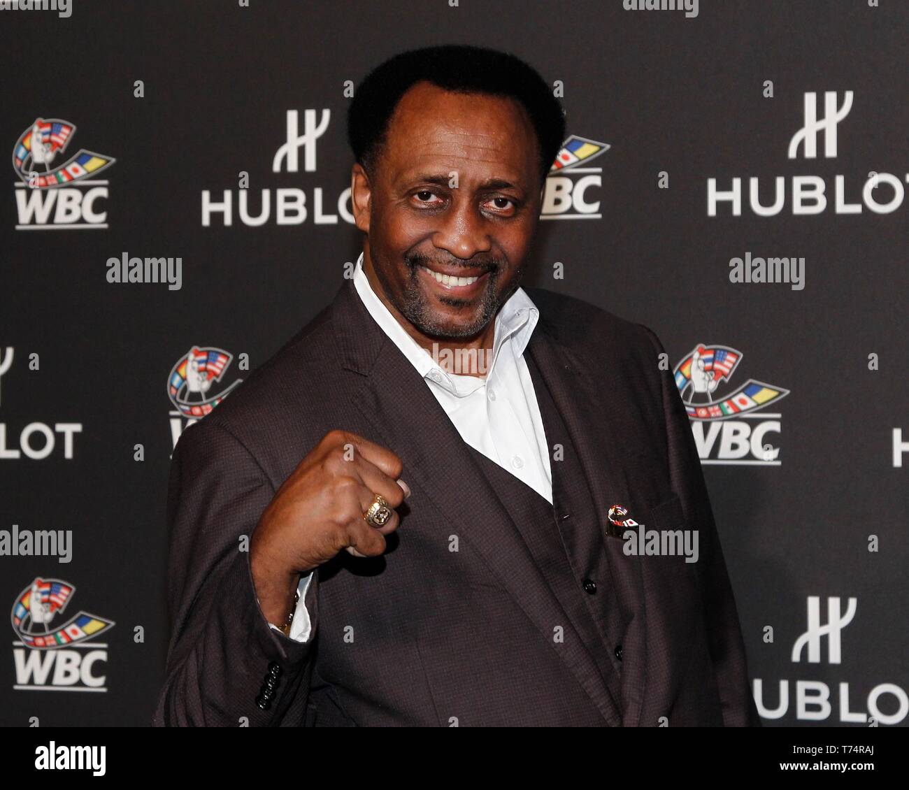 Las Vegas, NV, USA. 3rd May, 2019. Thomas Hearns at arrivals for Hublot ...