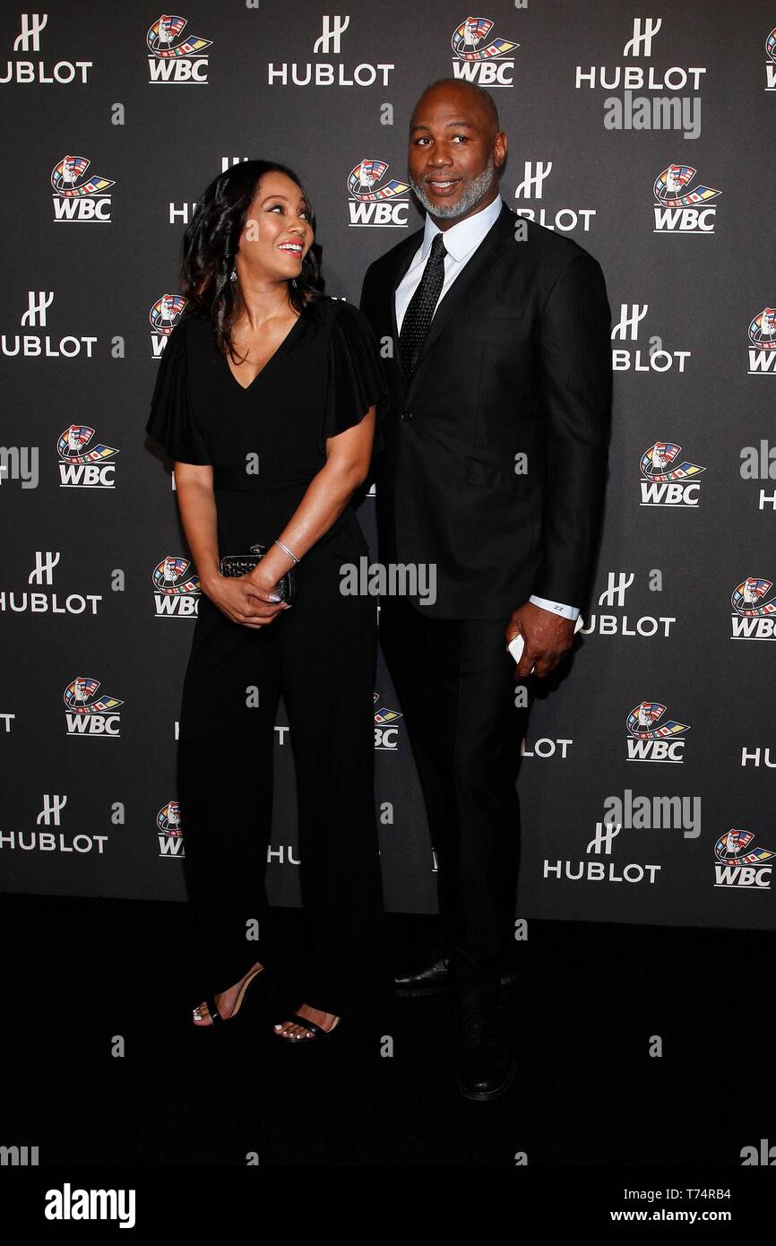 Las Vegas, NV, USA. 3rd May, 2019. Violet Chang, Lennox Lewis at ...