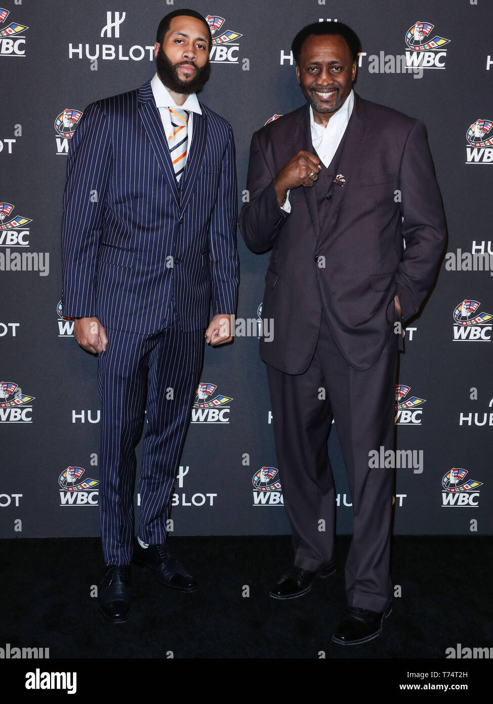 LAS VEGAS, NEVADA, USA - MAY 03: Thomas Hearns arrives at the Hublot x ...