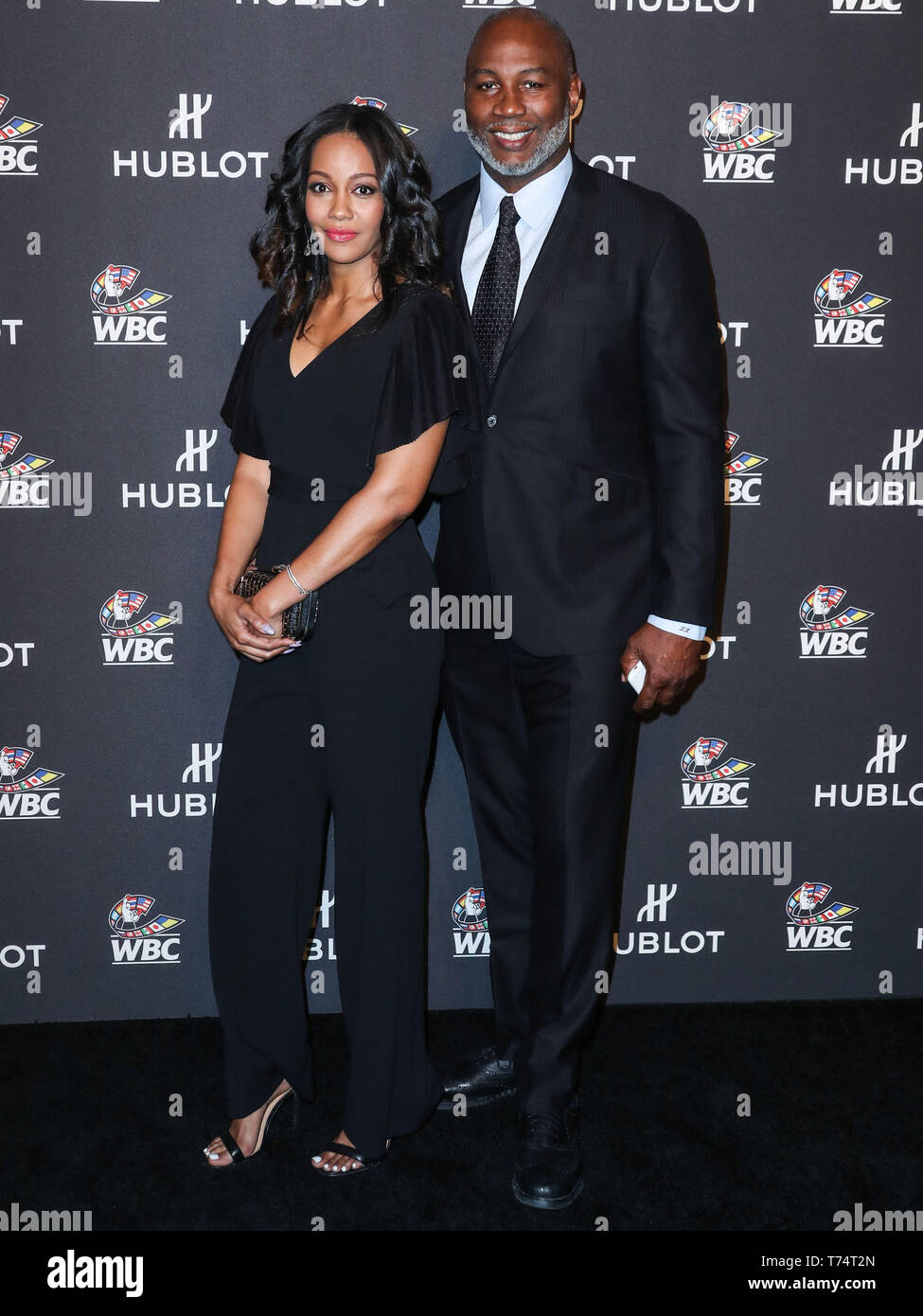 LAS VEGAS, NEVADA, USA - MAY 03: Violet Chang and Lennox Lewis arrive ...