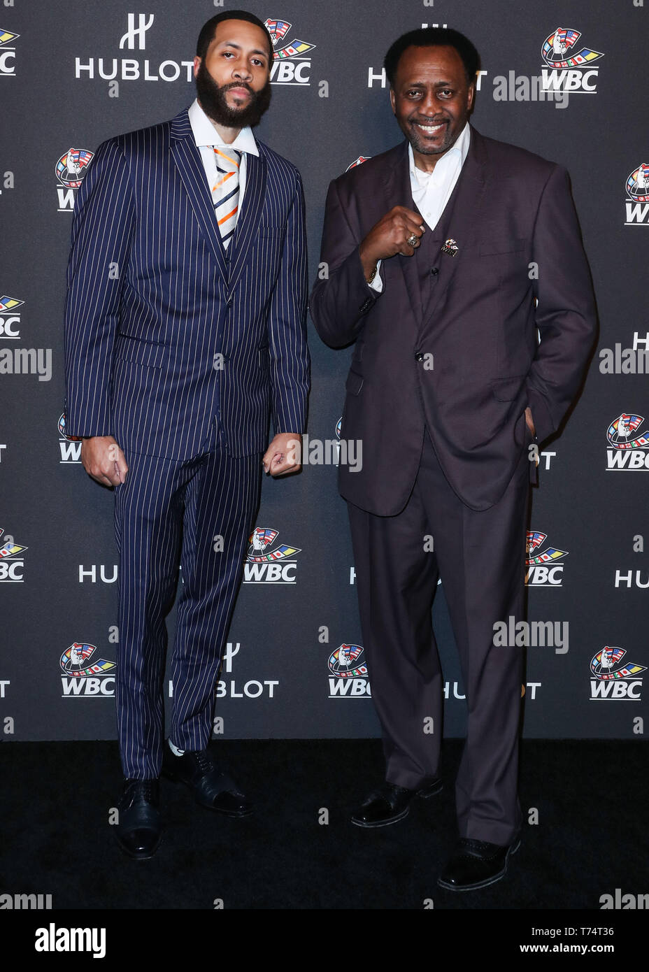 LAS VEGAS, NEVADA, USA - MAY 03: Thomas Hearns arrives at the Hublot x ...