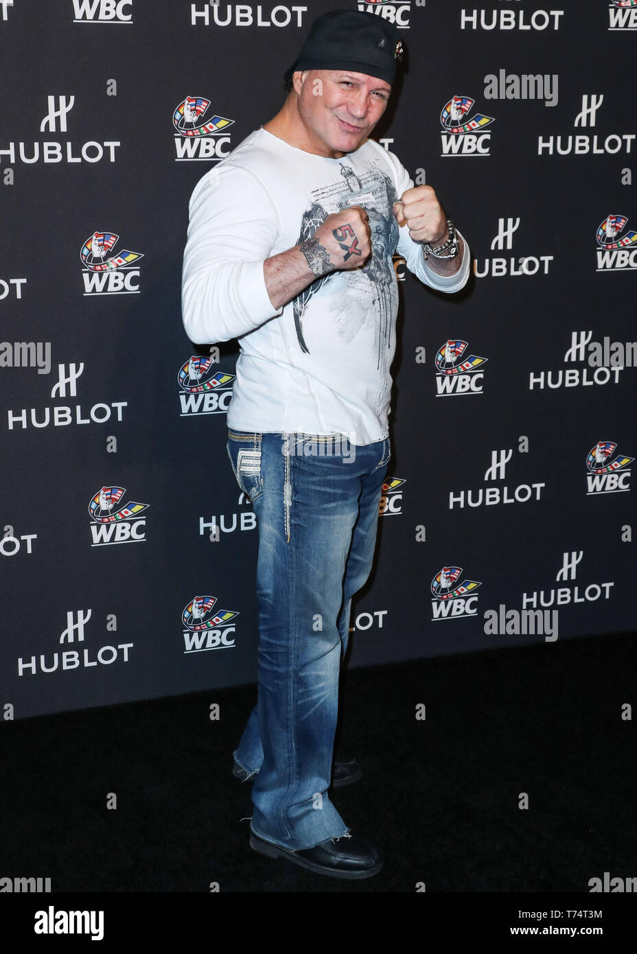 LAS VEGAS, NEVADA, USA - MAY 03: Vinny Paz arrives at the Hublot x WBC ...