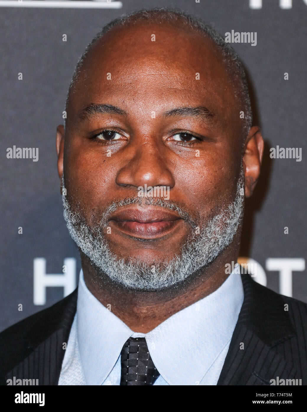 LAS VEGAS, NEVADA, USA - MAY 03: Lennox Lewis arrives at the Hublot x ...