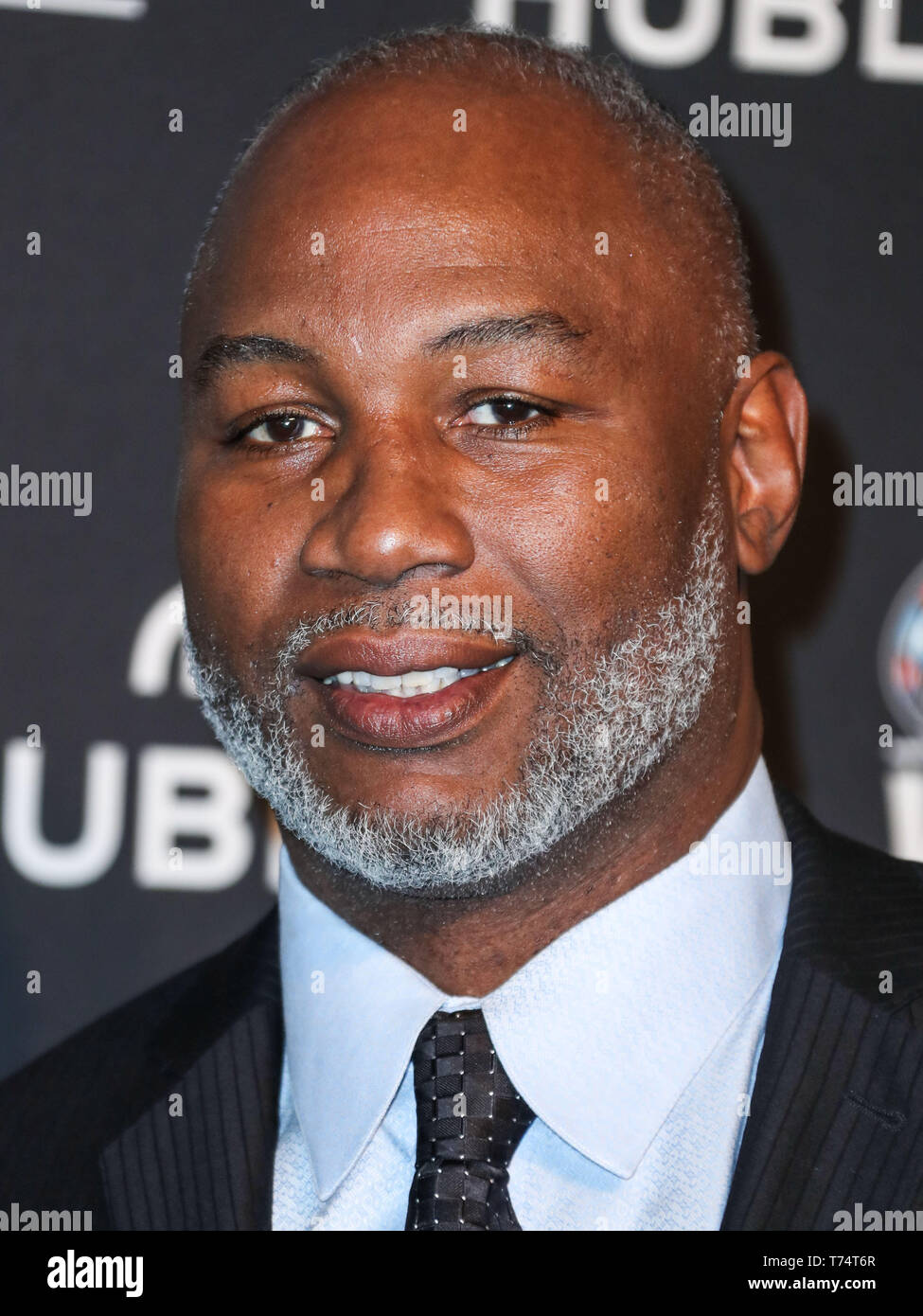 LAS VEGAS, NEVADA, USA - MAY 03: Lennox Lewis arrives at the Hublot x ...