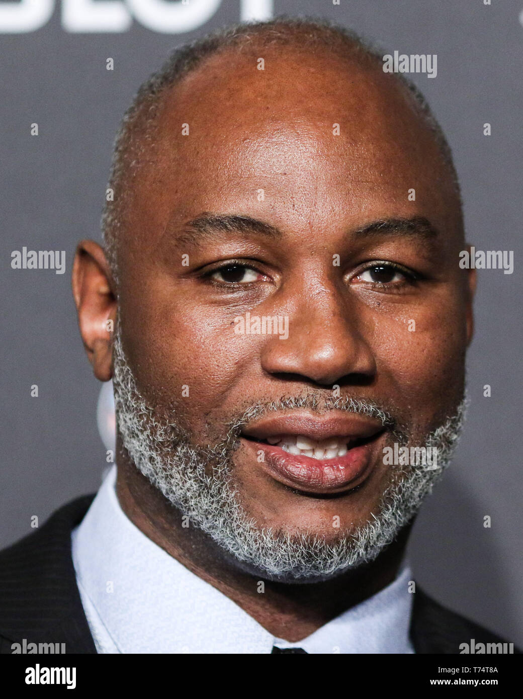 LAS VEGAS, NEVADA, USA - MAY 03: Lennox Lewis arrives at the Hublot x ...