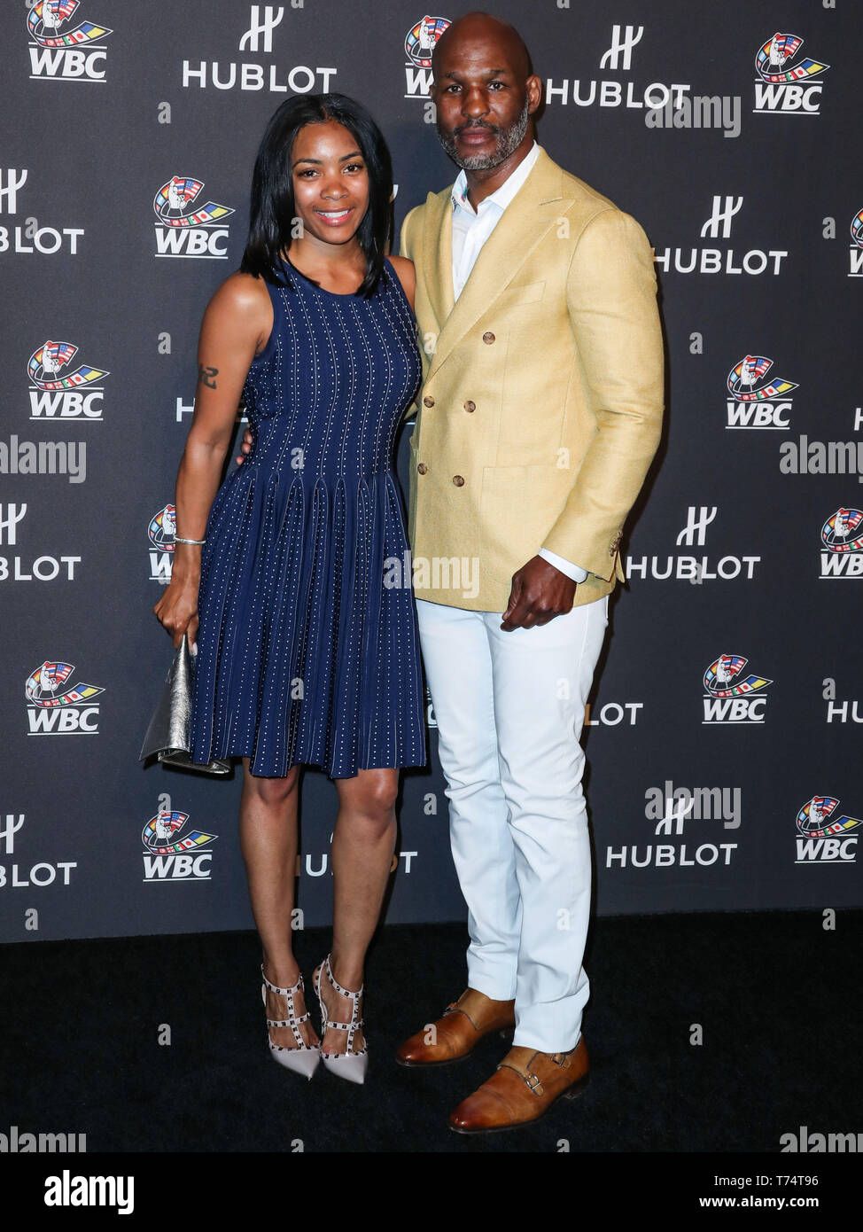 LAS VEGAS, NEVADA, USA - MAY 03: Jeanette Hopkins and Bernard Hopkins ...
