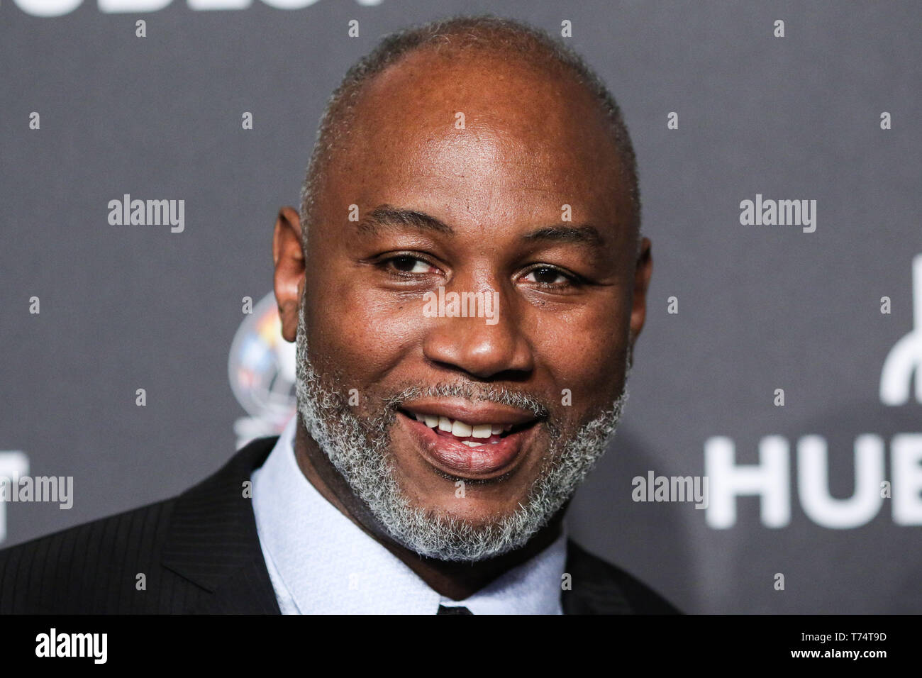 LAS VEGAS, NEVADA, USA - MAY 03: Lennox Lewis arrives at the Hublot x ...