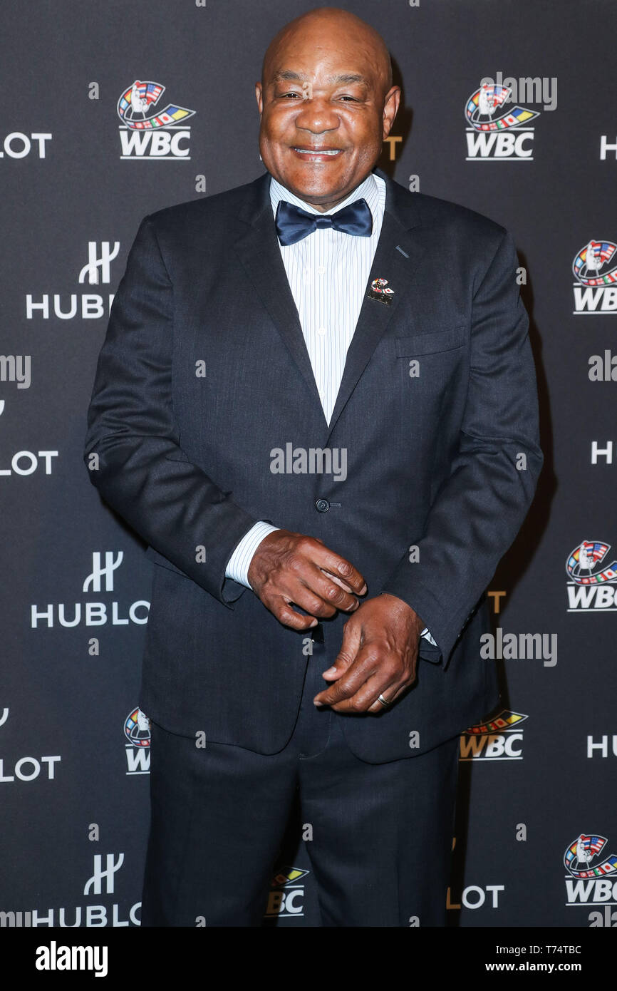 LAS VEGAS, NEVADA, USA - MAY 03: George Foreman arrives at the Hublot x ...