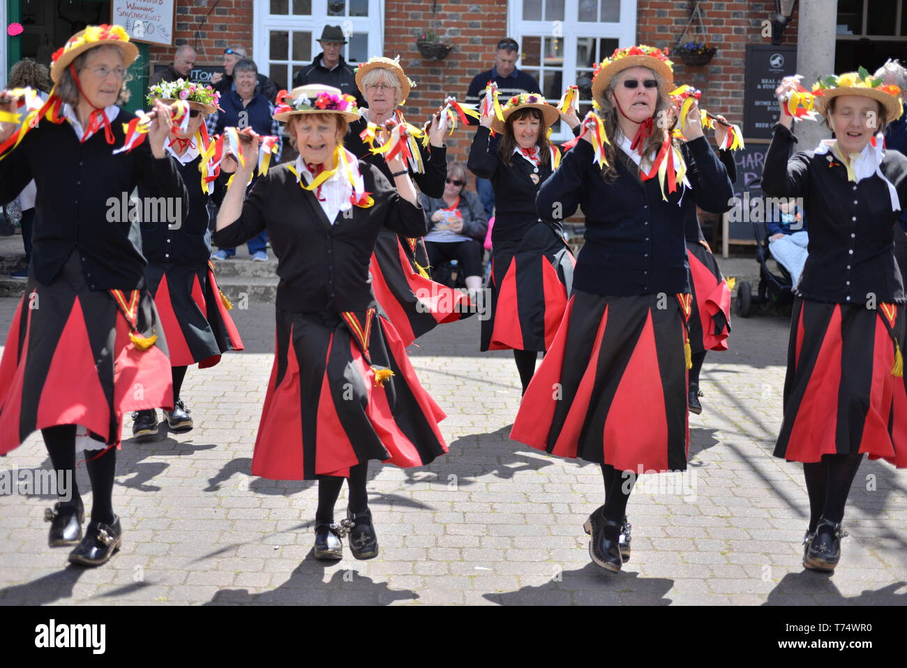 Morris dancers at the annual Cuckoo Fair on The Borough in the South ...