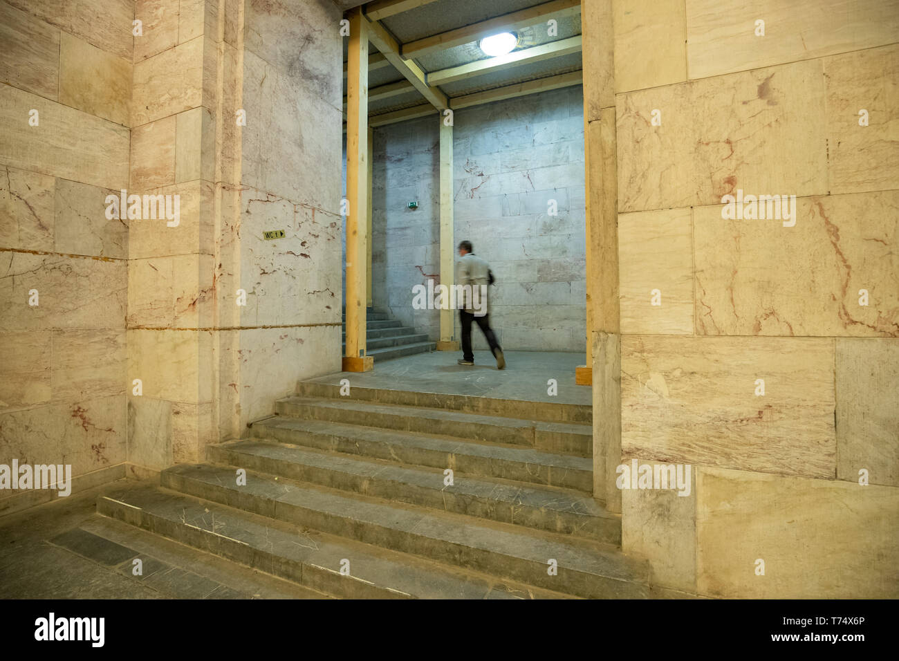 Nuremberg, Germany. 04th May, 2019. Wooden beams stand as supports in ...